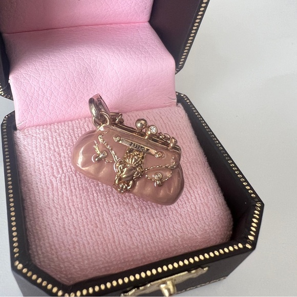 Juicy Couture | Jewelry | Juicy Couture Pink Status Bag Charm | Poshmark